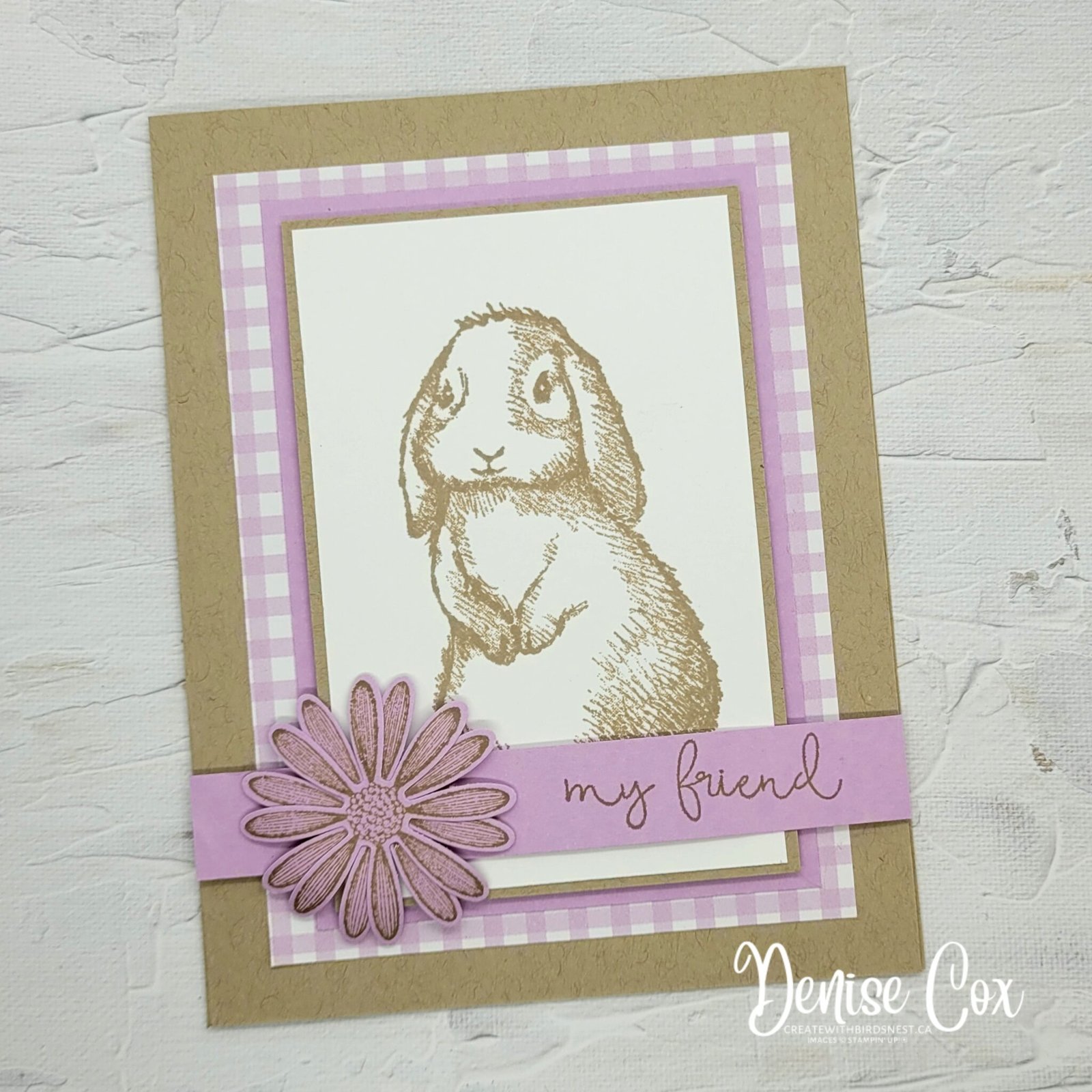 Let's Make a Quick Easter Friends Card! • Birdsnest Designs | Denise Cox