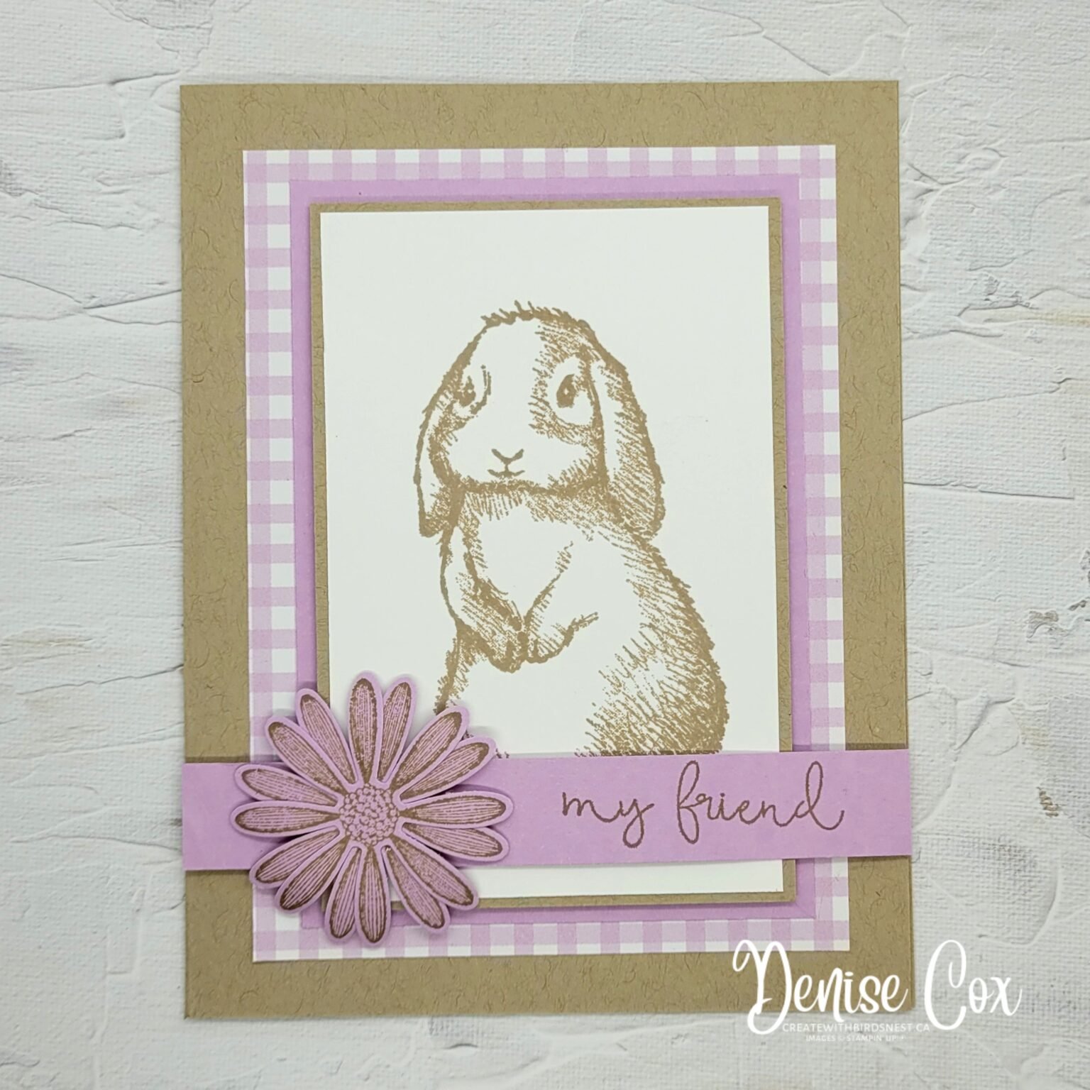 Let's Make a Quick Easter Friends Card! • Birdsnest Designs | Denise Cox