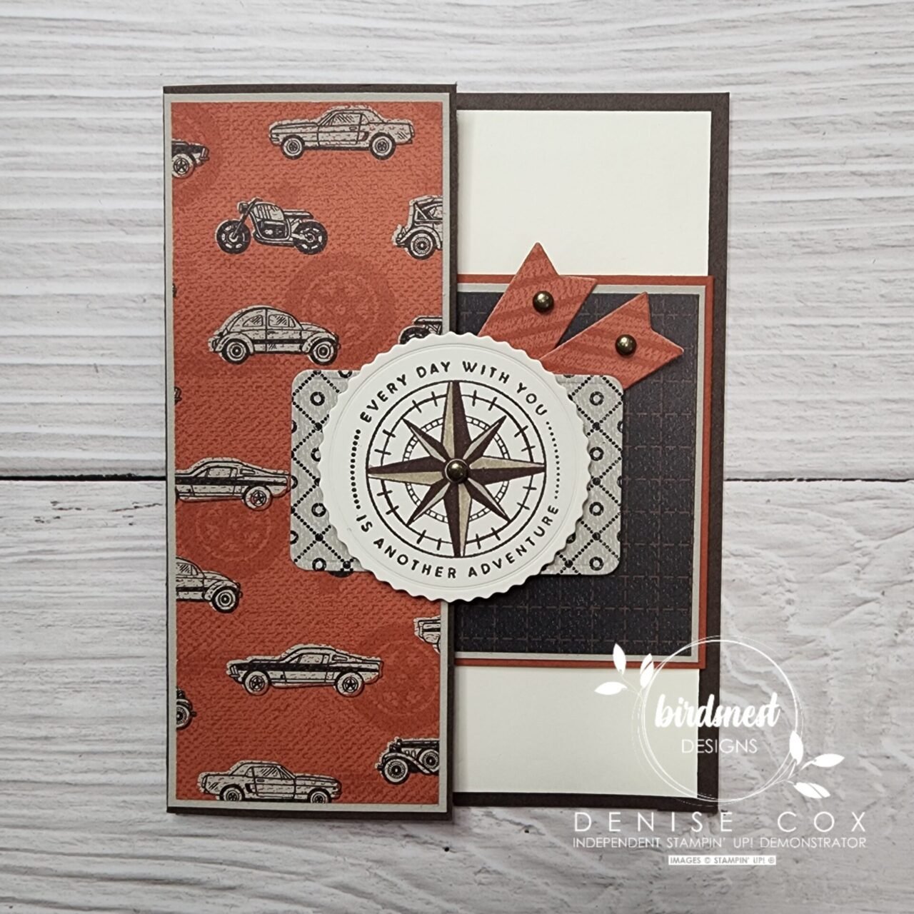 He's The Man: A Quick Fun Fold Card! • Denise Cox