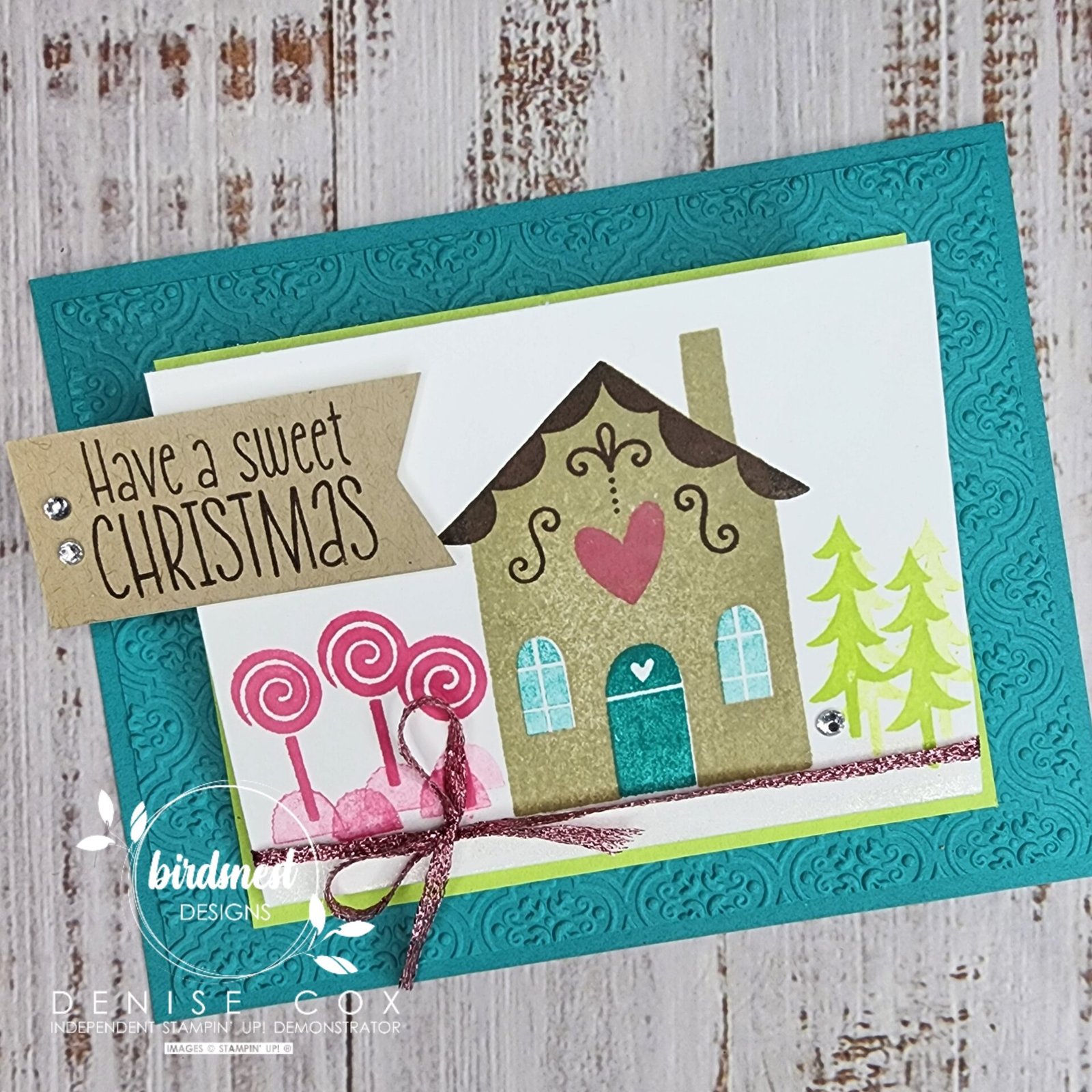 Sweet Gingerbread Fun Fold Tutorial • Birdsnest Designs