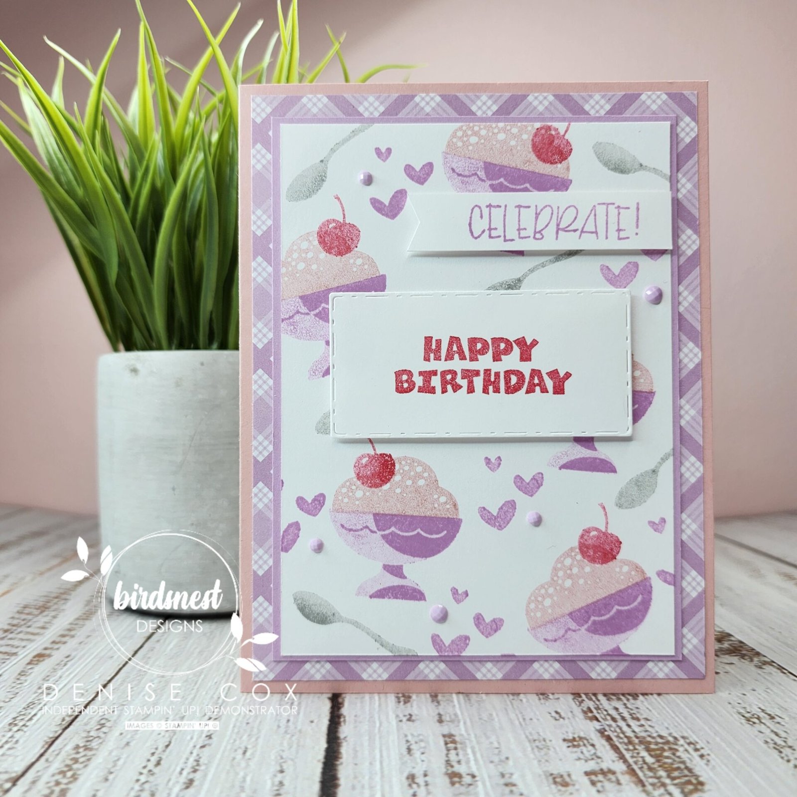 Share A Milkshake Celebrate Birthday Card • Birdsnest Designs