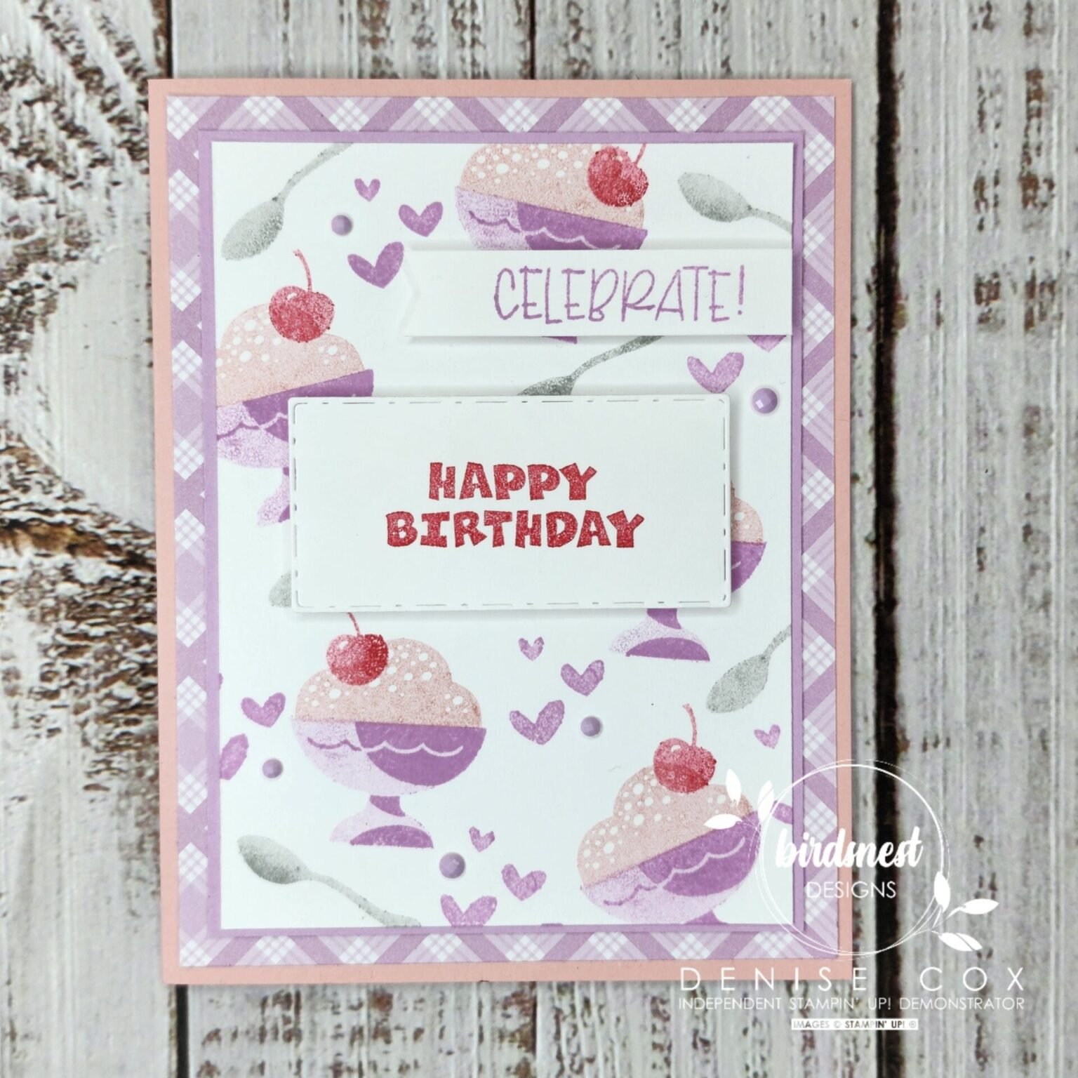 Share A Milkshake Celebrate Birthday Card • Birdsnest Designs