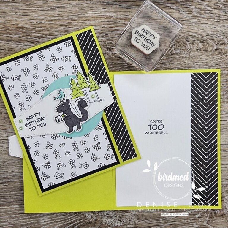 Easiest Fun Fold Ever with Zany Zoo • Birdsnest Designs