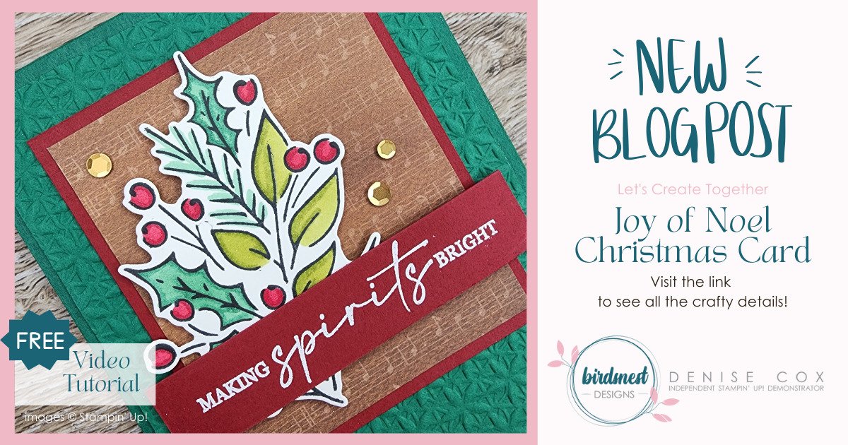 Joy of Noel Christmas Card • Birdsnest Designs