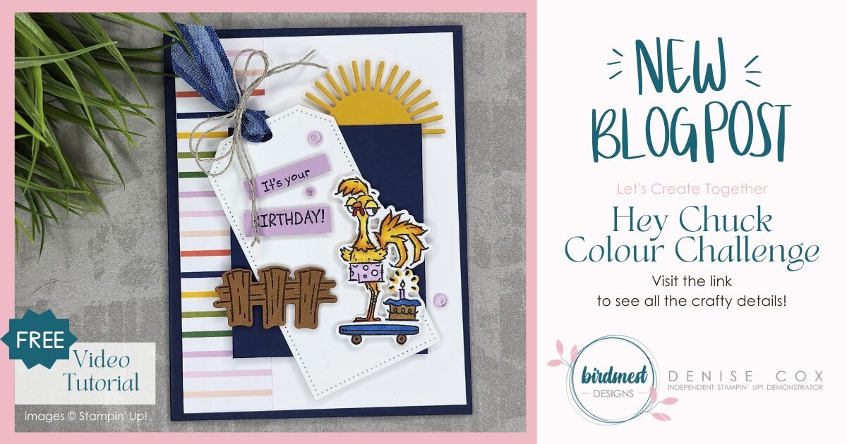 Hey Chuck Colour Challenge • Birdsnest Designs | Denise Cox